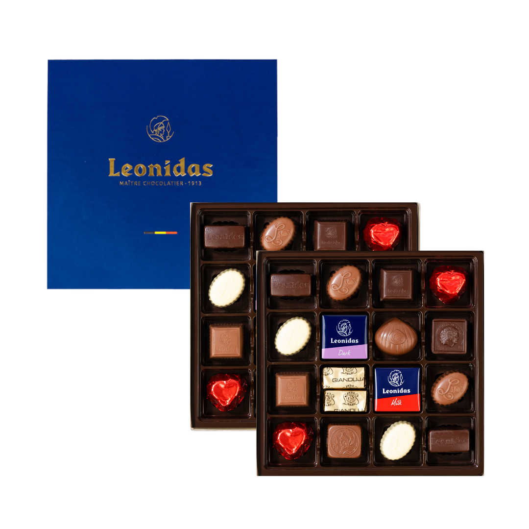 Caja de Bombones Azul 32 unidades - Chocolates Leonidas – Leonidas Chile
